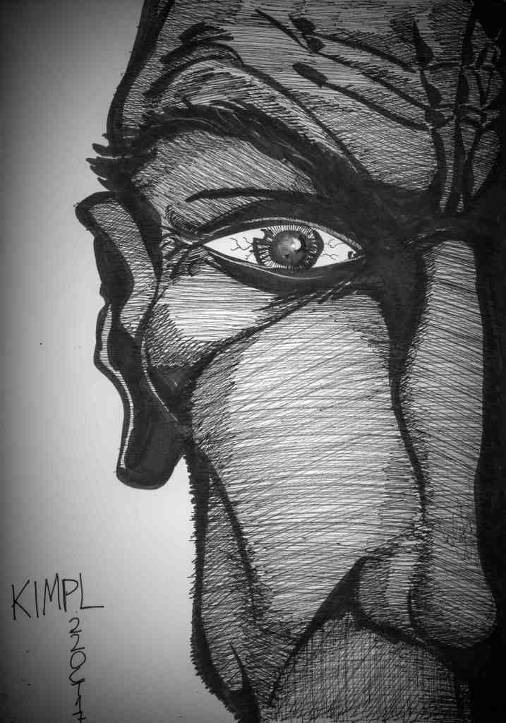 His piercing eye || Inktober #3 – The Humble Fabulist