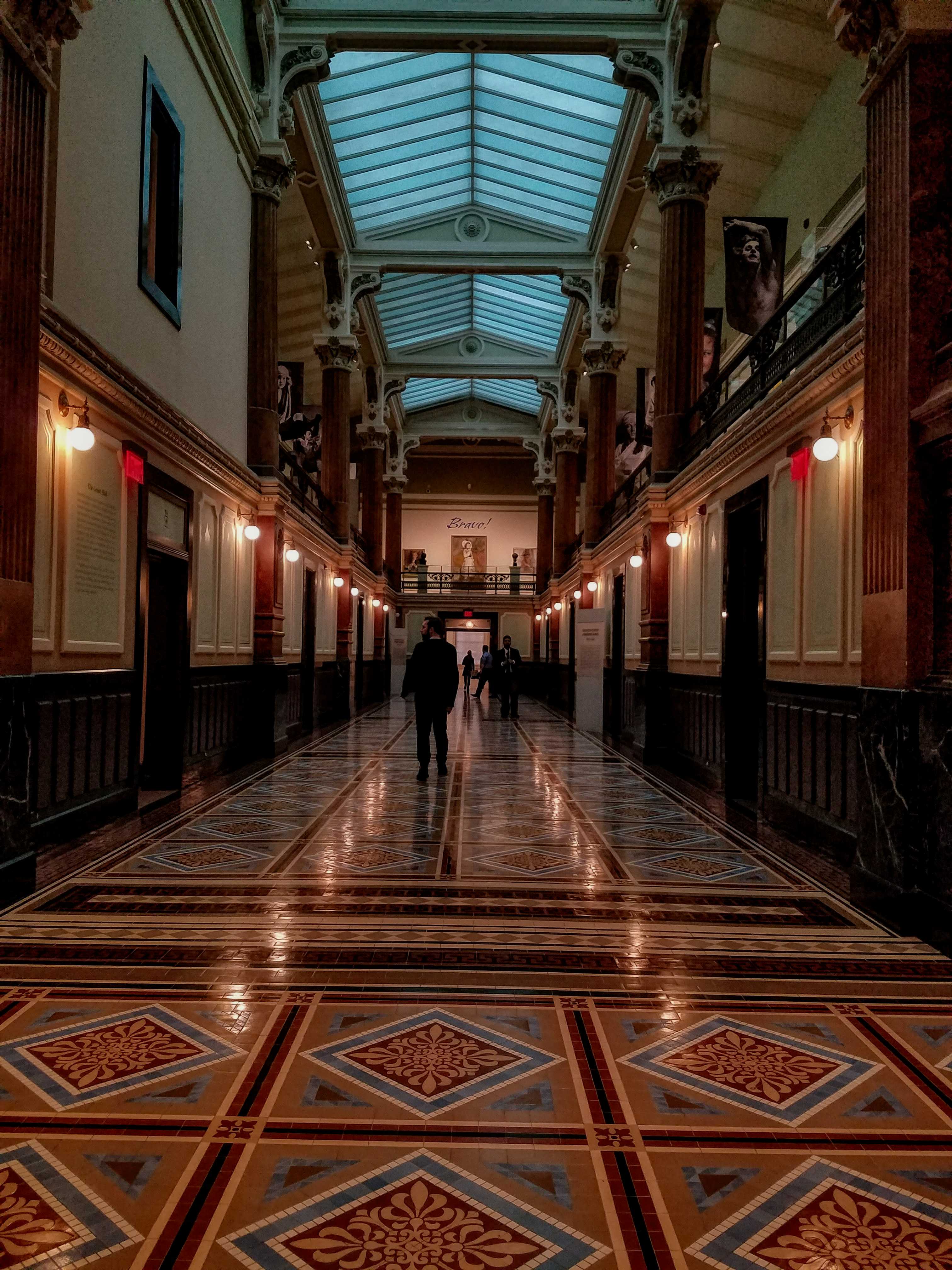 The magnificent Great Hall of the National Portrait Gallery, Washington ...